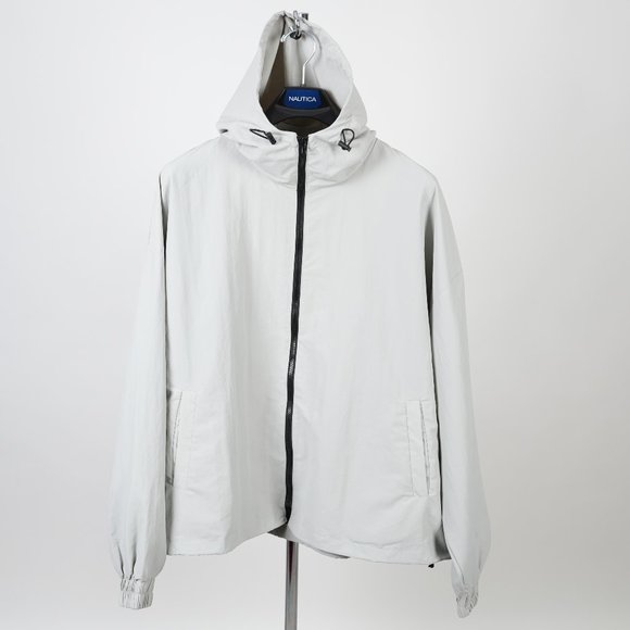 Jackets & Coats | Mens Oversized Windbreaker In Light Gray Free Size ...